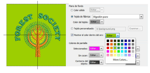 Establecer Fondos De Tela