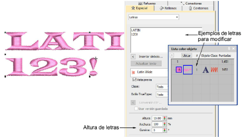 Editar y volver a empaquetar letras generadas