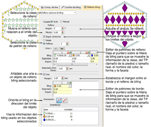 Crear rellenos de bling